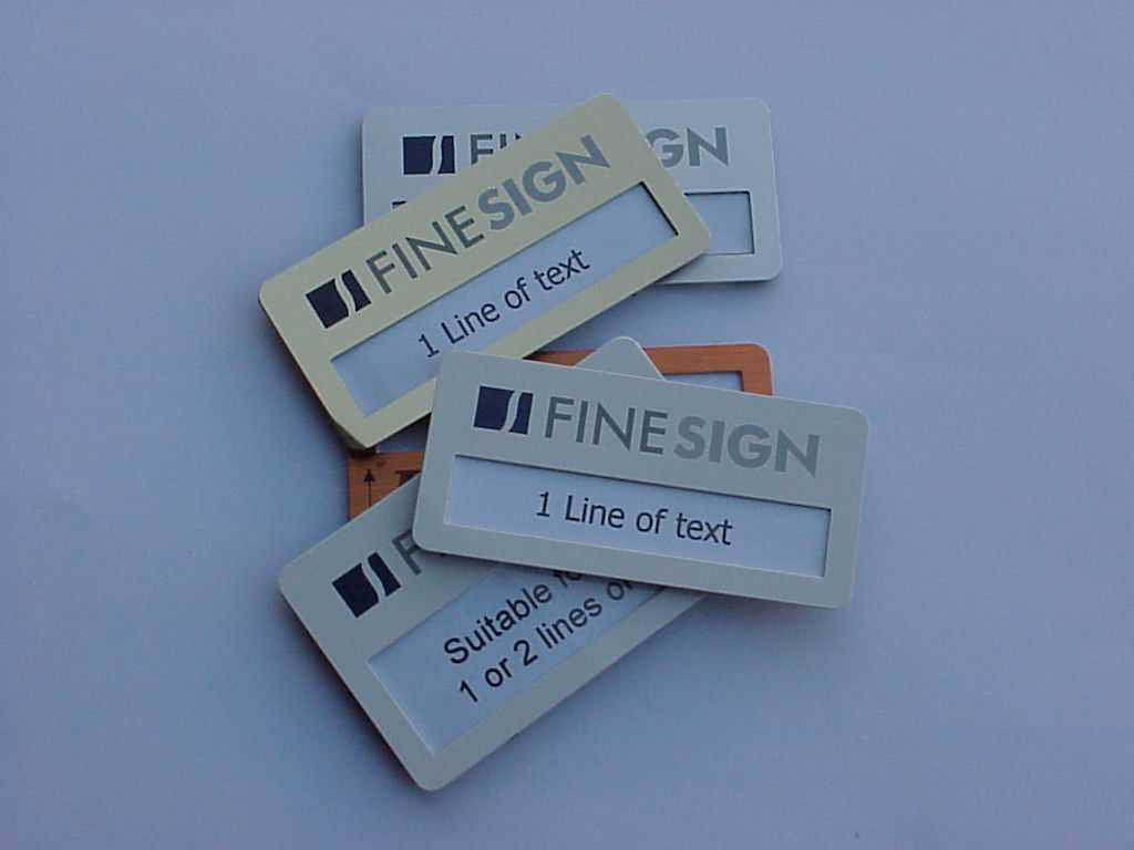 Badges | Signs | Nameplates | Sign holders